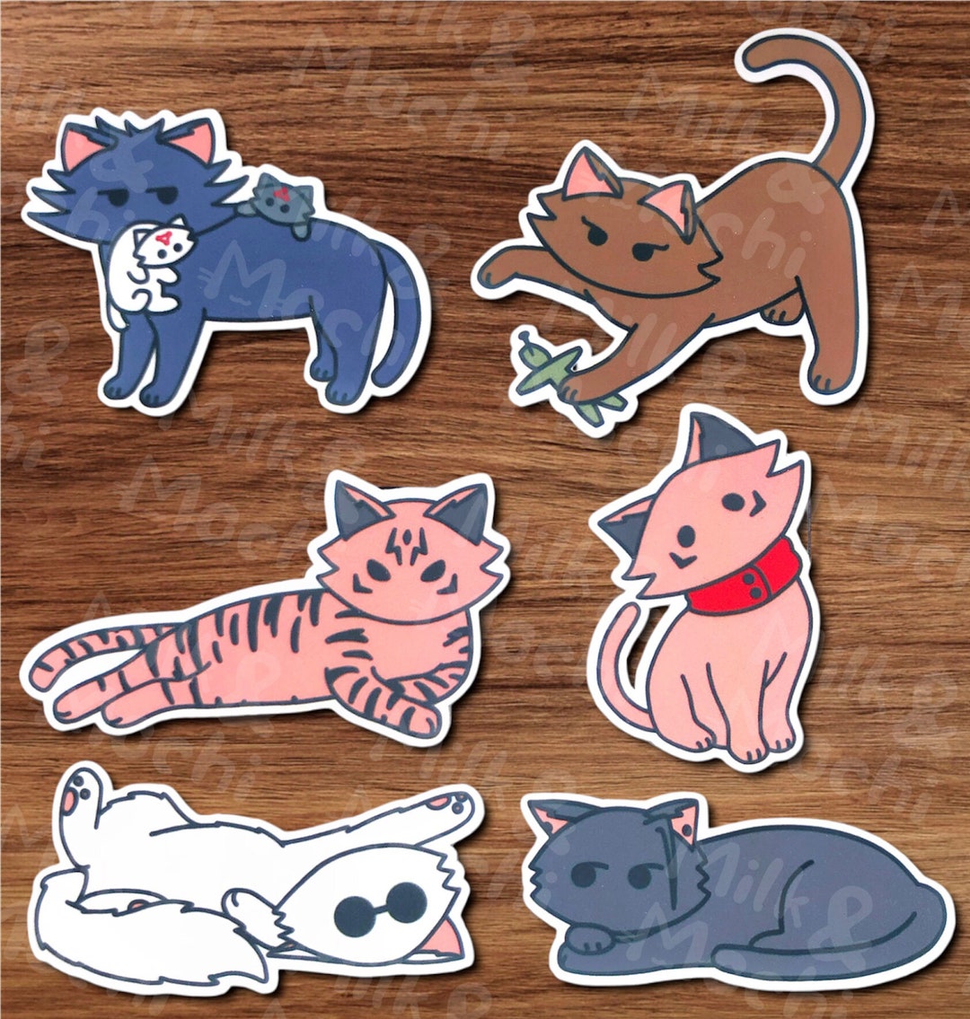 Gojocat Anime Stickers Cosplay Comic Con Jjk Accessories Manga Kawaii Jujutsu Sorcerer Merch