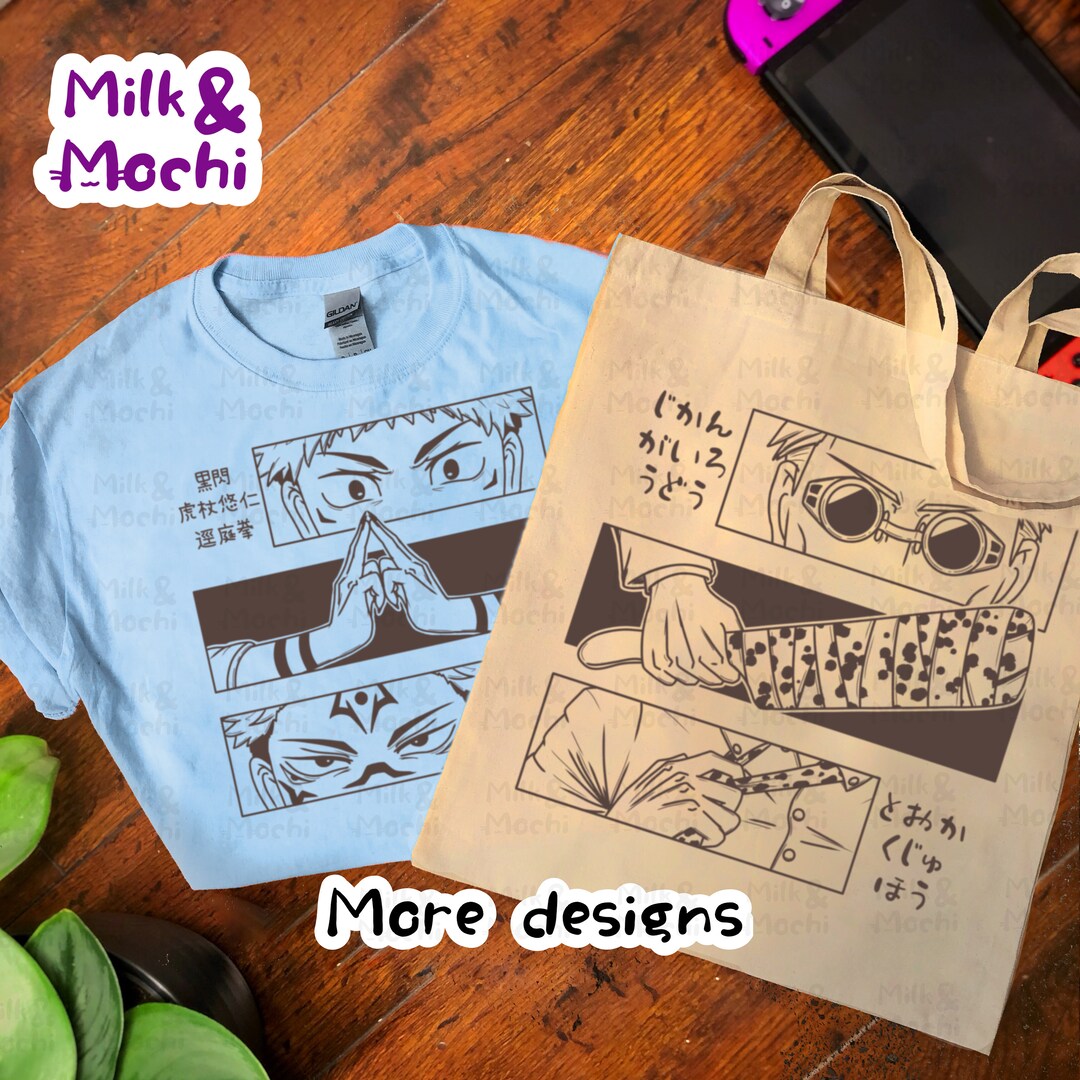 Anime Tote Bags Tshirts Malevolent Cleaver Reusable Cotton Cursed ...