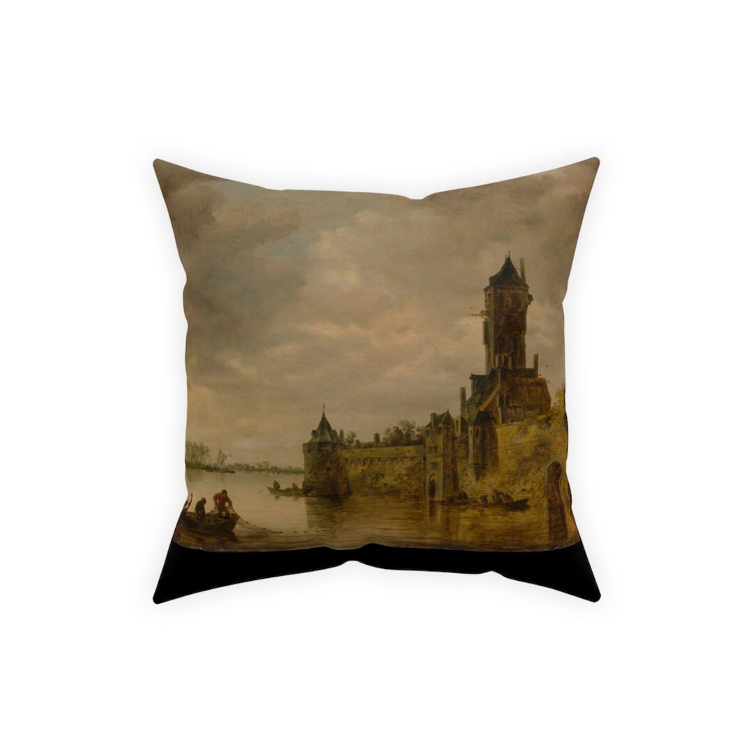 Castle by A River Pillow - Etsy