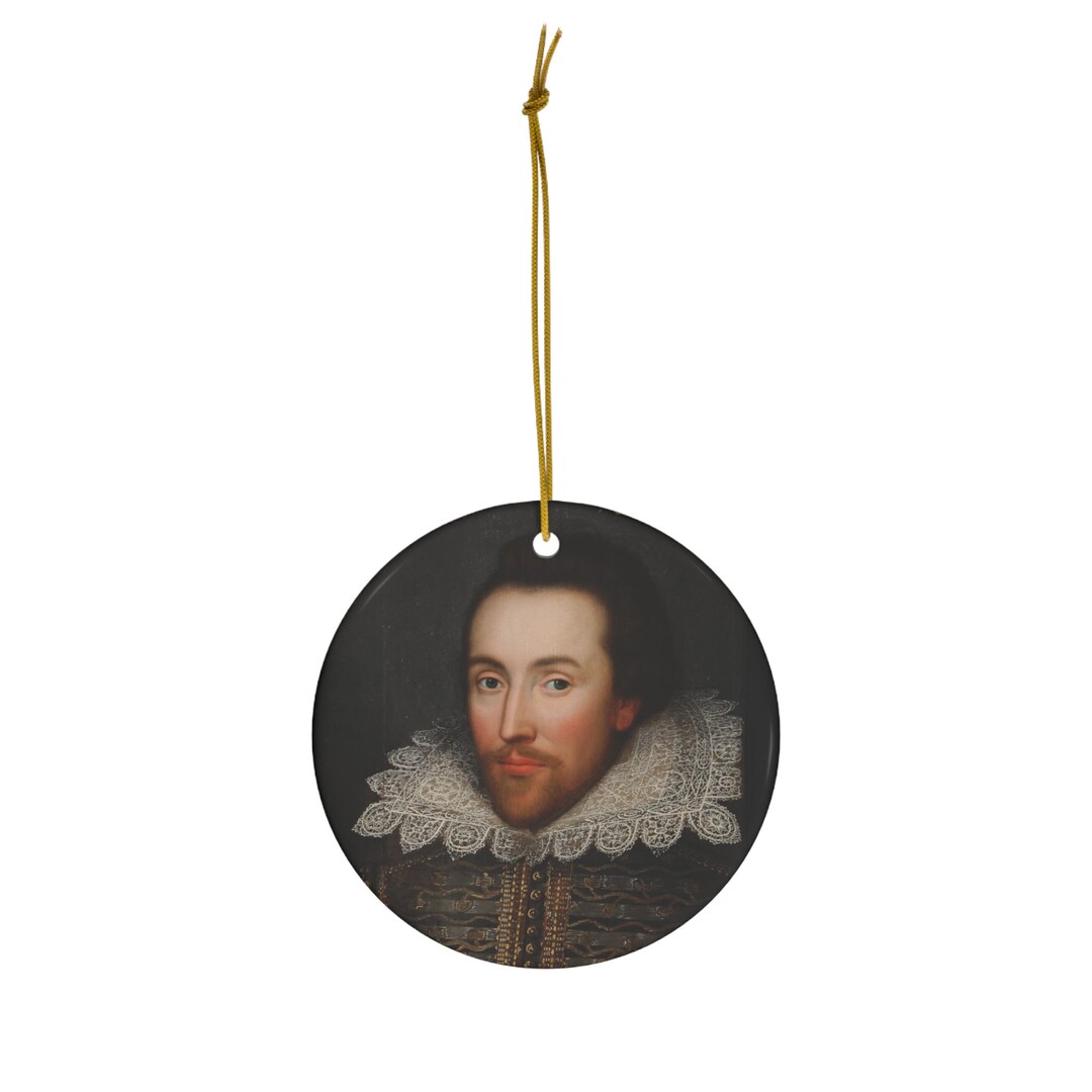 William Shakespeare Ceramic Ornament - Etsy