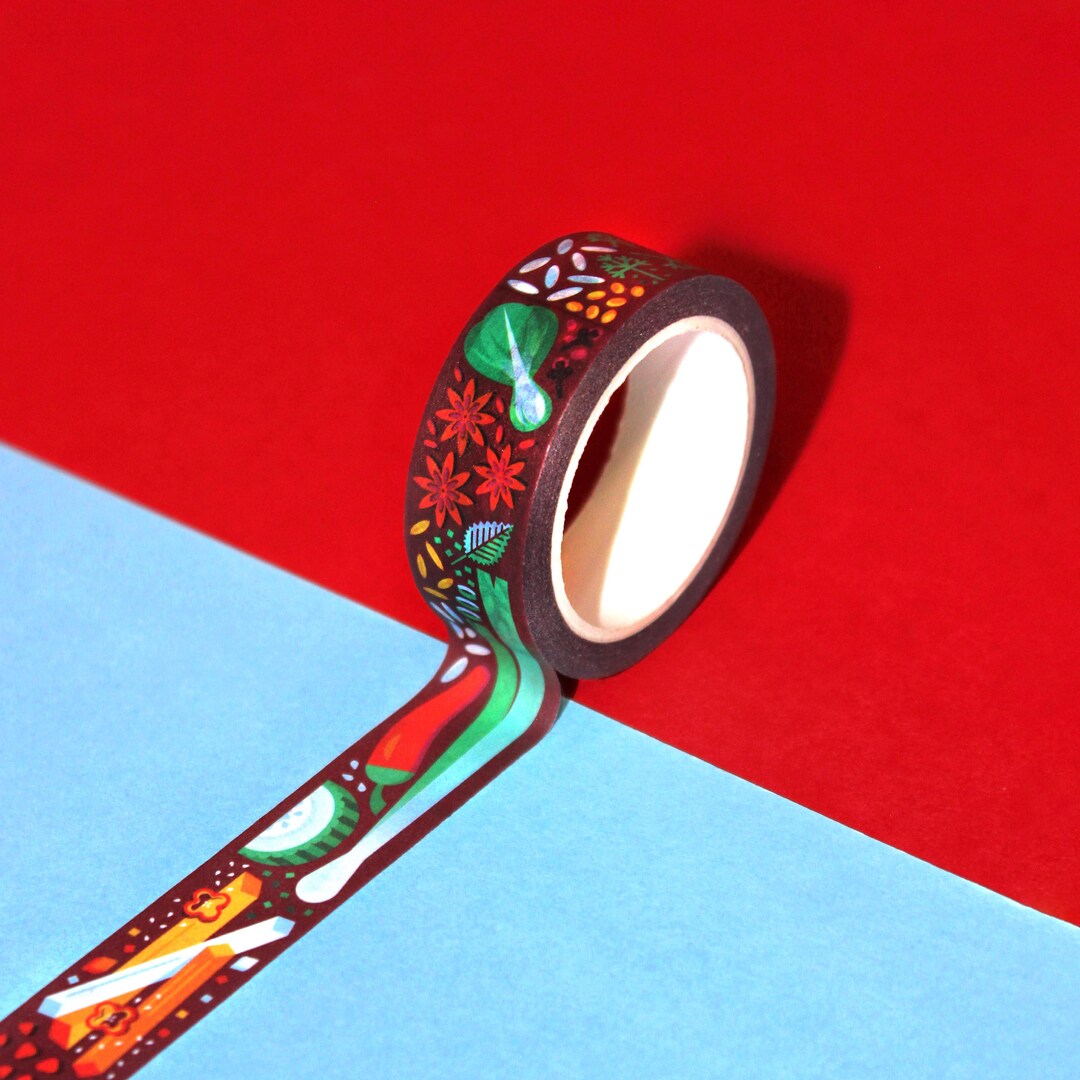 ASIAN PRODUCE Washi Tape | Asian Food Washi, Foodie Washi, Asian ...