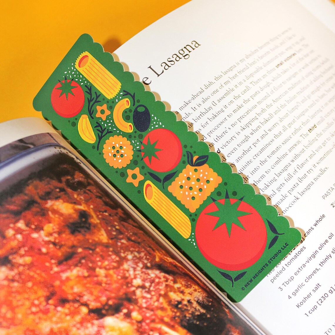 PASTA Bookmark | Pasta Lover Gift Idea, Charcuterie Bookmark, Italian ...