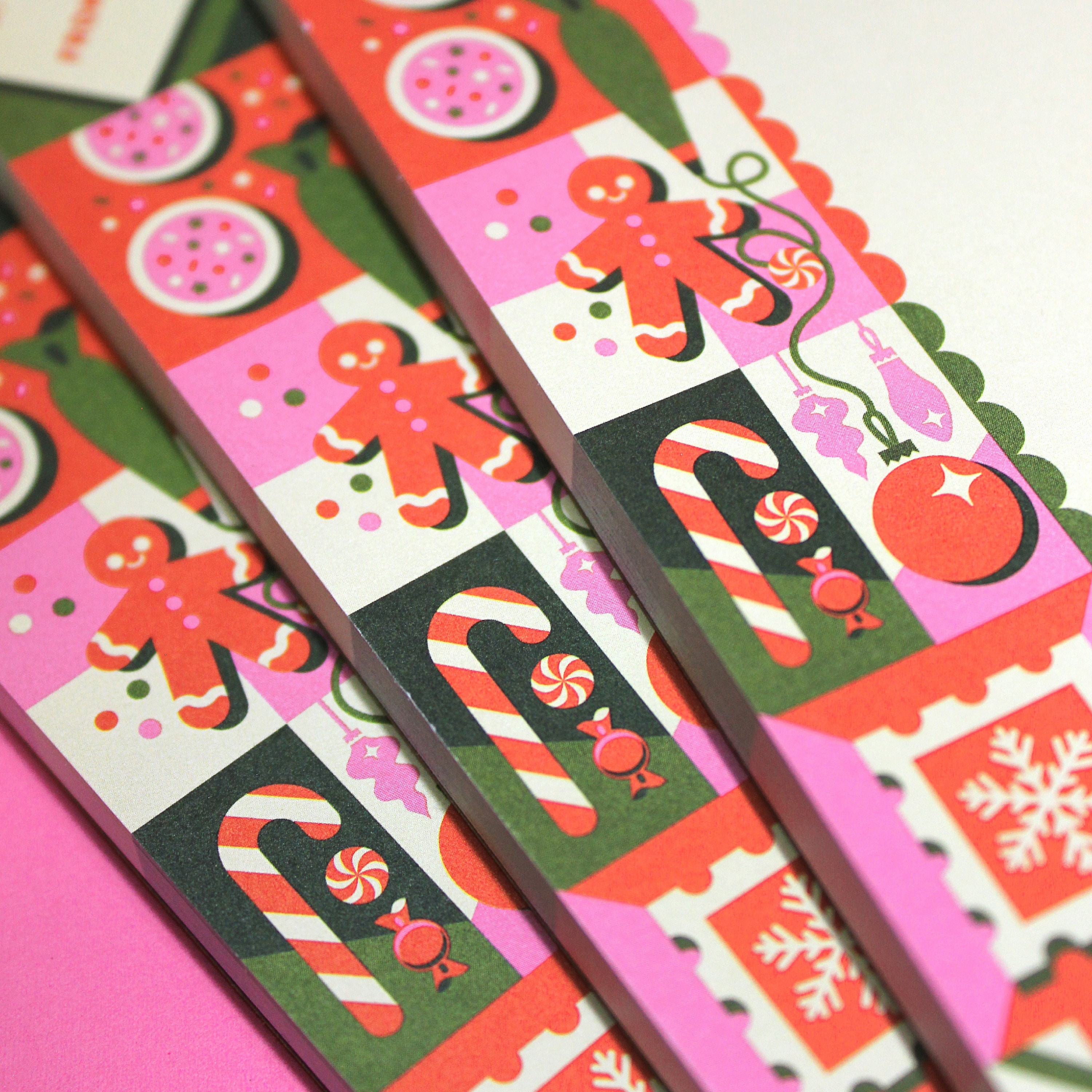JOLLY HOLIDAY Festive Christmas Notepad (5x7) | Christmas Paper Good ...