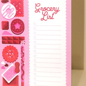 SWEET TOOTH Grocery List Notepad (5x7) / Sweet Baking Notepad, Baker’s ...