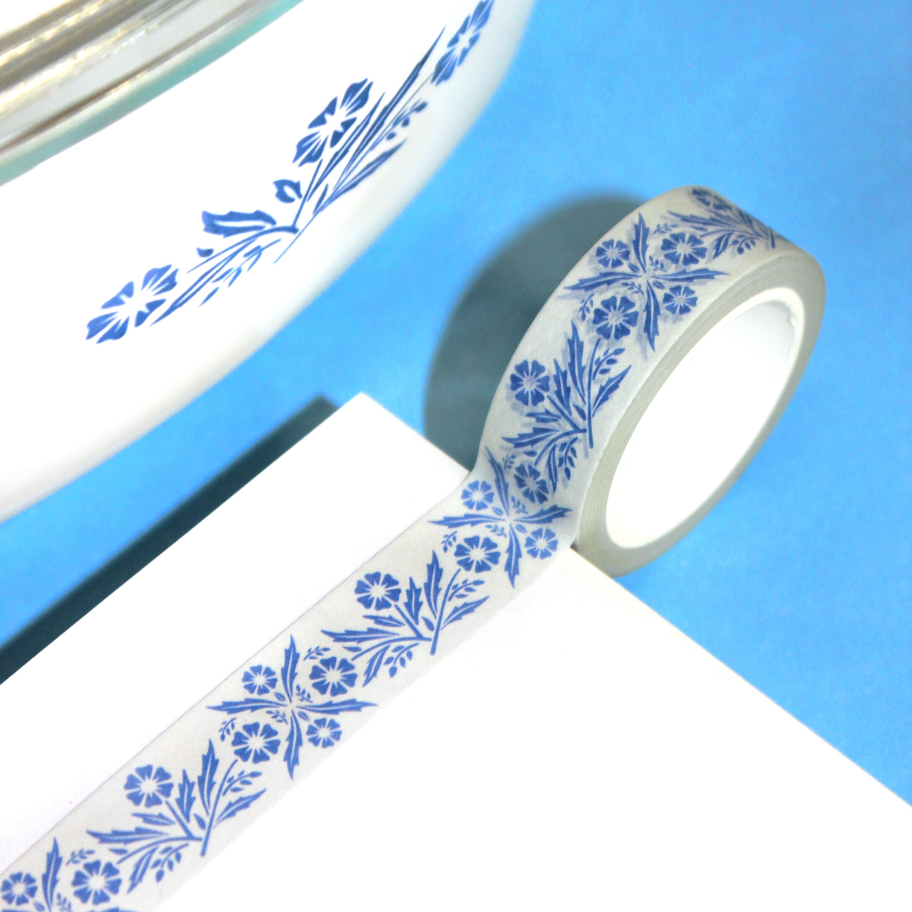 BLUE CORNFLOWERS Corning Corelle Inspired Washi Tape | 70's Retro ...