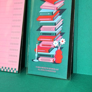 LIBRARY CARD BOOKMARK Personal Book Reading Tracker Bookmark | Reading ...