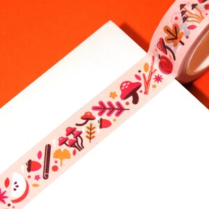 AUTUMN HARVEST Fall Autumn Leaves Washi Tape (15mm/10m) | Mushroom ...