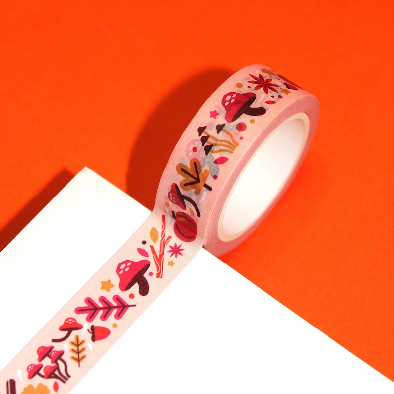 AUTUMN HARVEST Fall Autumn Leaves Washi Tape (15mm/10m) | Mushroom ...