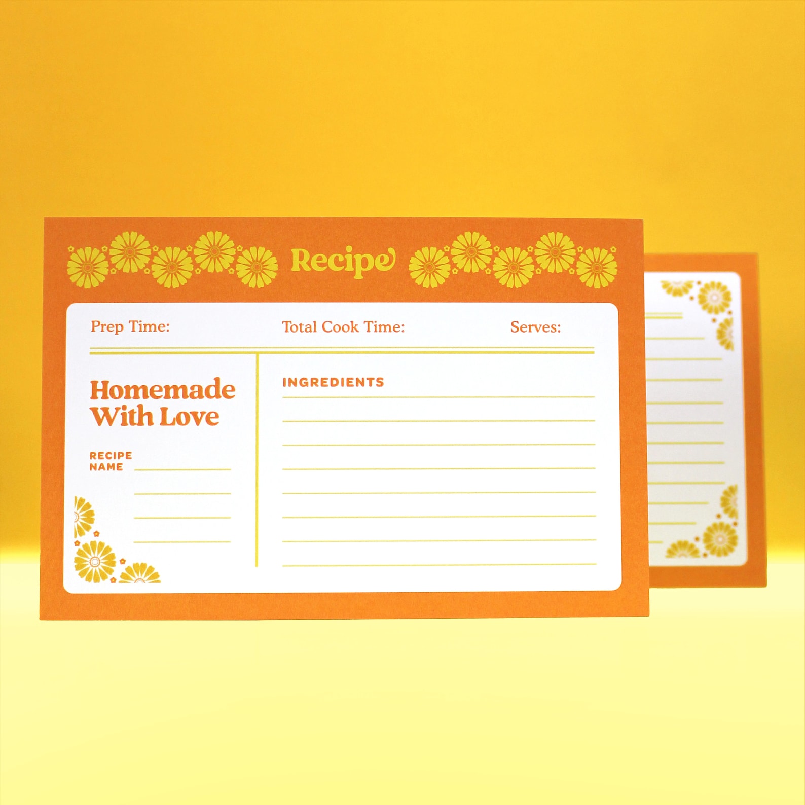 DAISY Pyrex Inspired Cooking Recipe Cards (6x4, Set of 5) | Printed ...