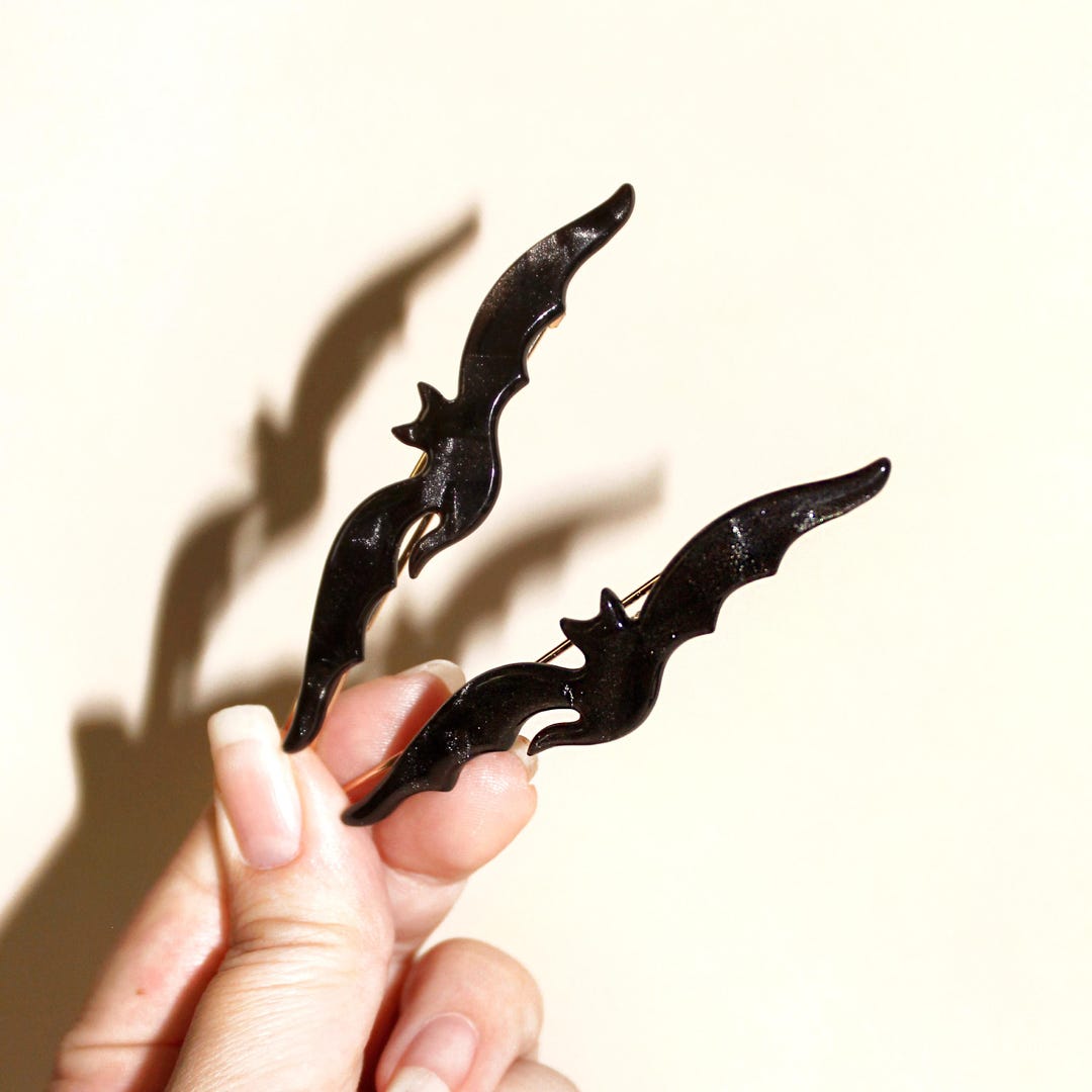 BATTY Hair Clasps (set of 2) | New Heights Studio’s Acetate Hair ...