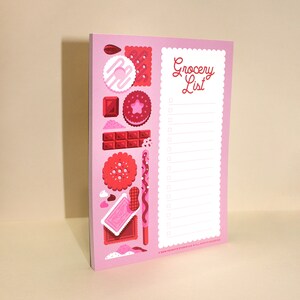 SWEET TOOTH Grocery List Notepad (5x7) / Sweet Baking Notepad, Baker’s ...