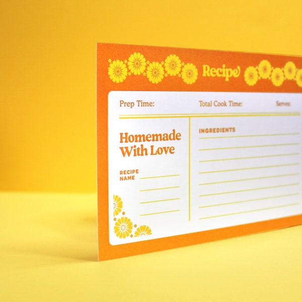 Cute Recipe Cards - Etsy