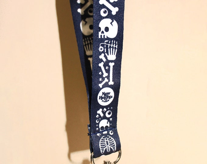 SKELETAL GRAVE Halloween Neck Lanyard | Spooky Accessory, Skeleton ...