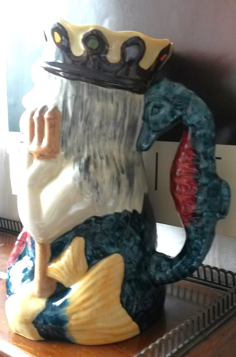 Vintage Large Shorter Crown Devon Father Neptune Toby Jug - Etsy