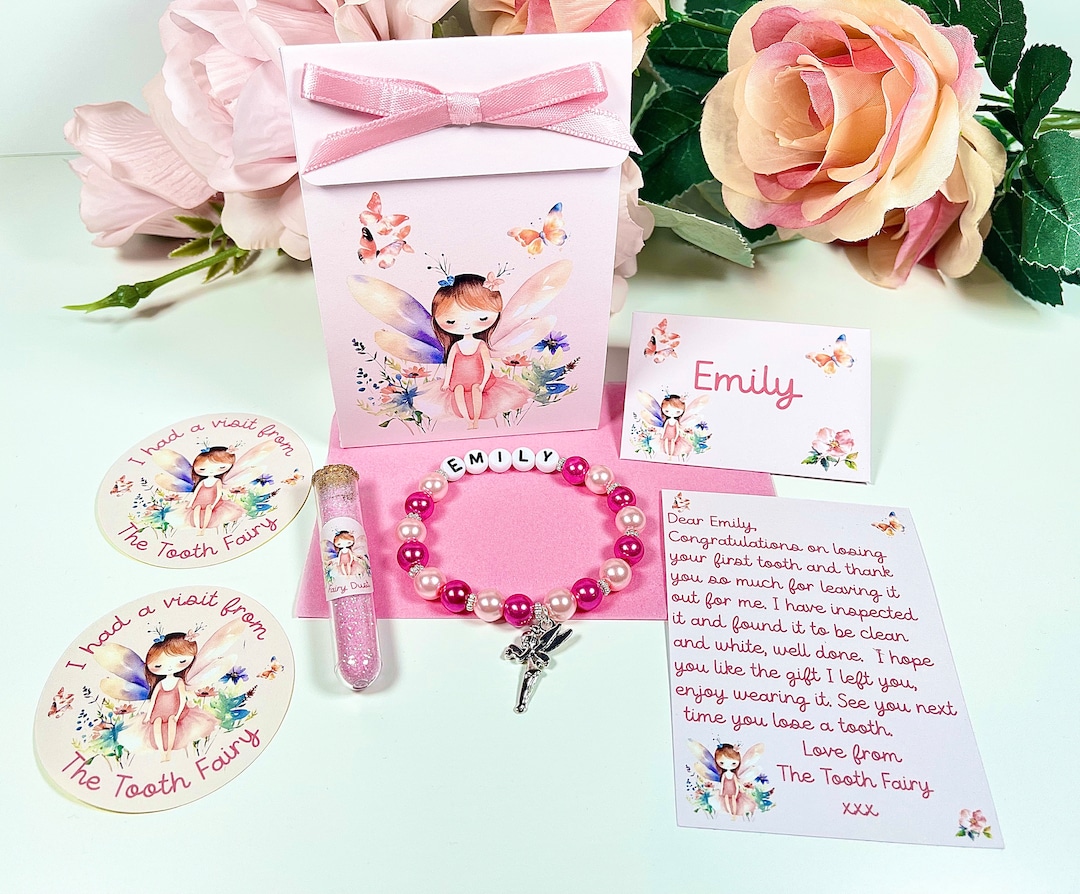 Personalised Tooth Fairy Keepsake, Tooth Fairy Letter, Gift Bag, Fairy ...
