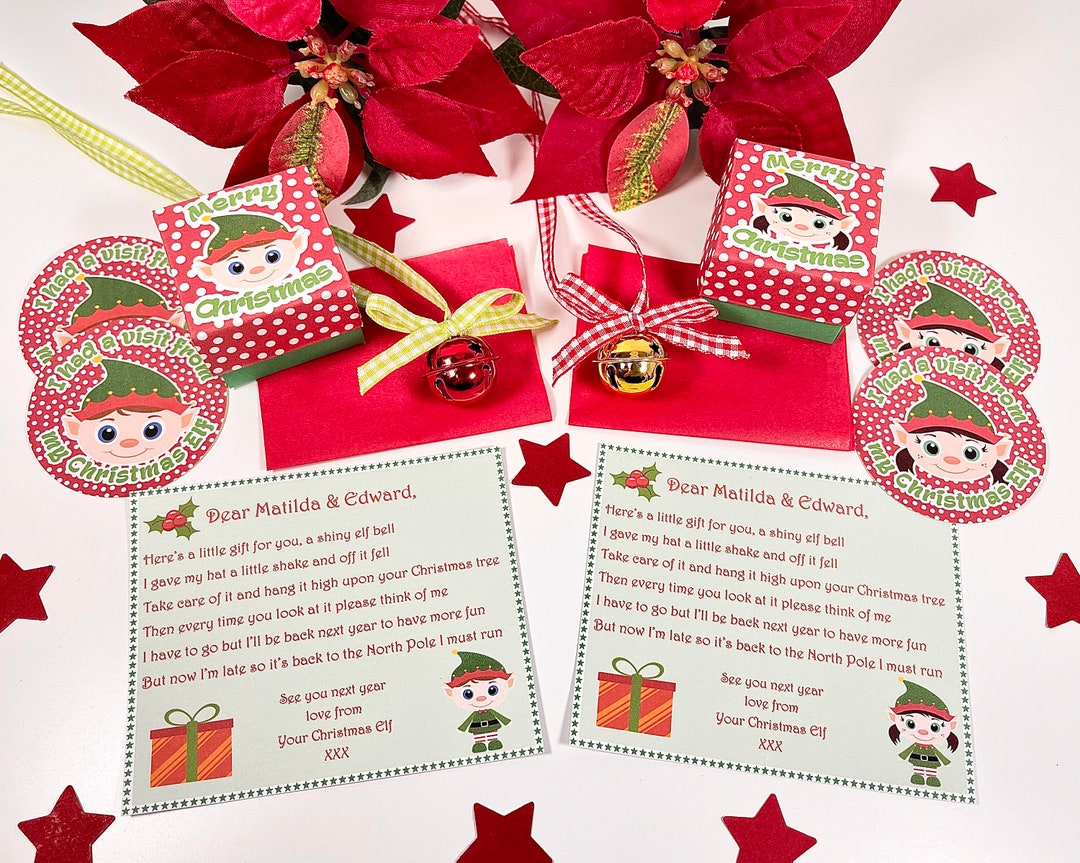 Personalised Elf Goodbye Letter With Elf Bell, Gift Box and Elf ...