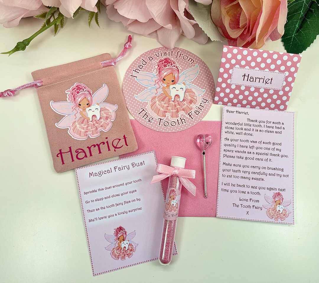 Personalised Tooth Fairy Kit, Tooth Fairy Pouch, Tooth Fairy Letter ...