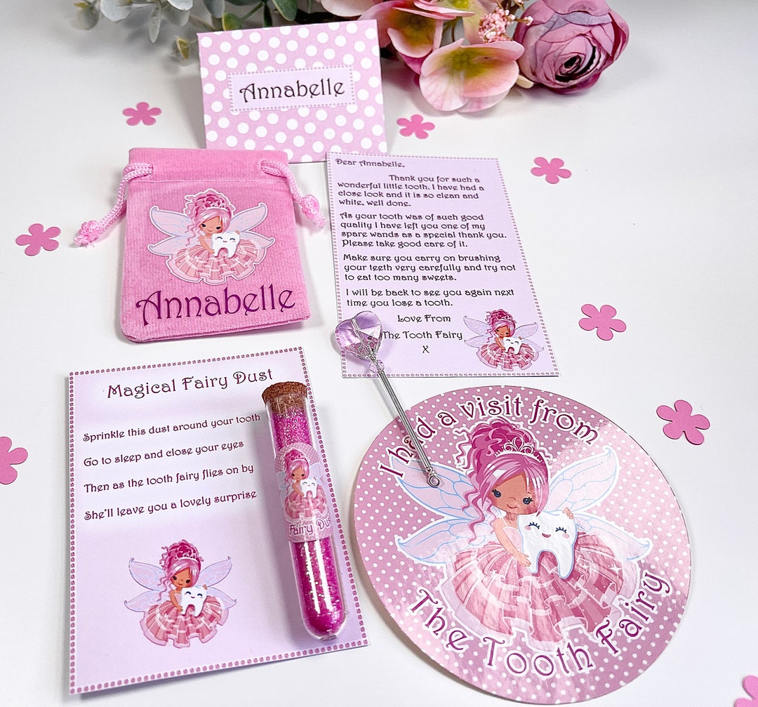 Personalised Tooth Fairy Kit, Tooth Fairy Pouch, Tooth Fairy Letter ...
