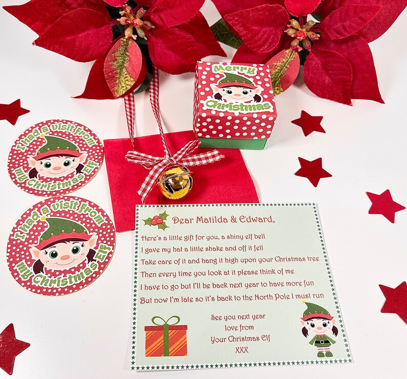 Personalised Elf Goodbye Letter With Elf Bell Gift Box and - Etsy