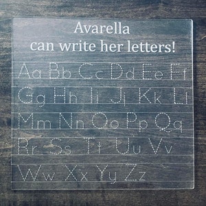 Acrylic Alphabet Tracing Pad. Cursive or Print Available With ...
