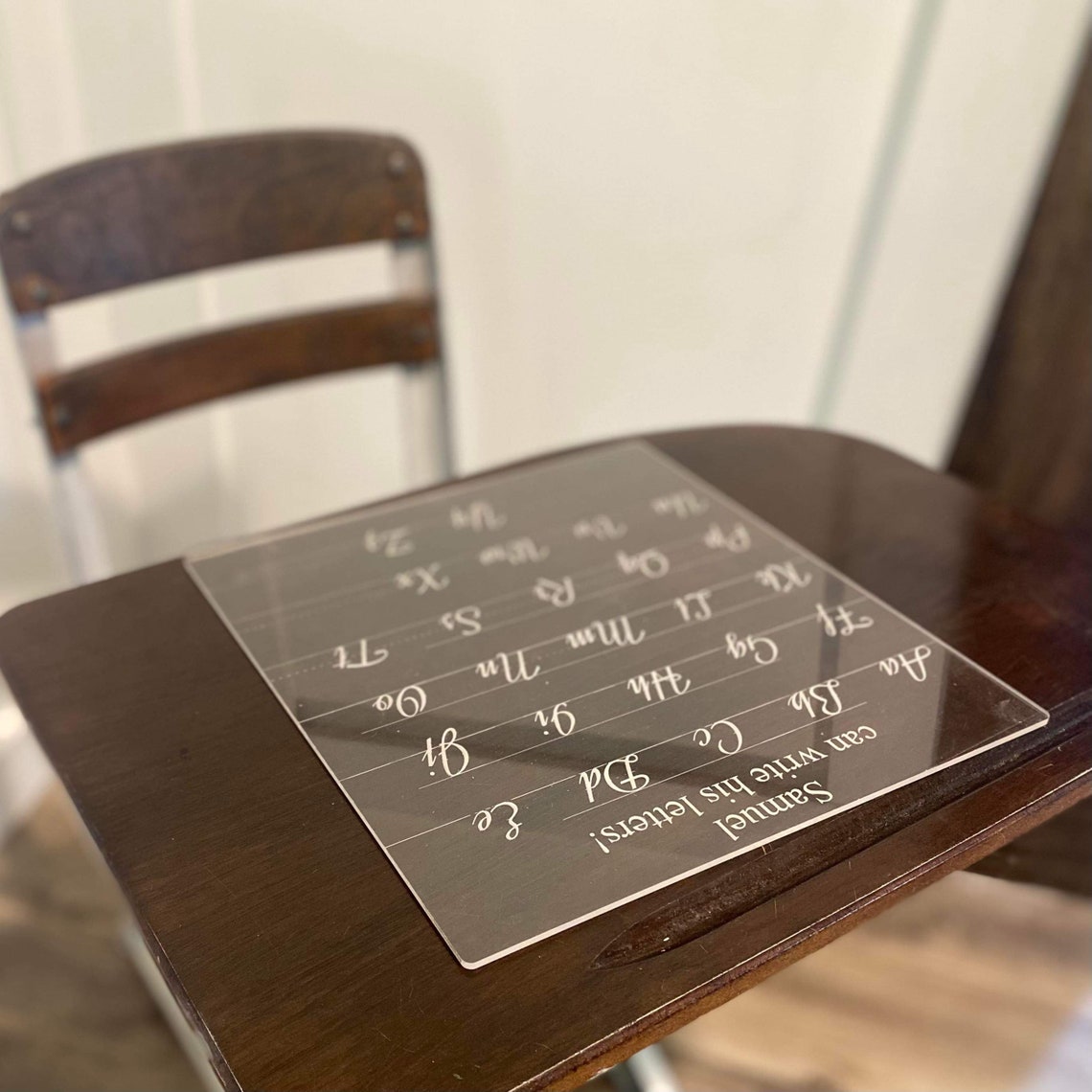 Acrylic Alphabet Tracing Pad. Cursive or Print Available With ...