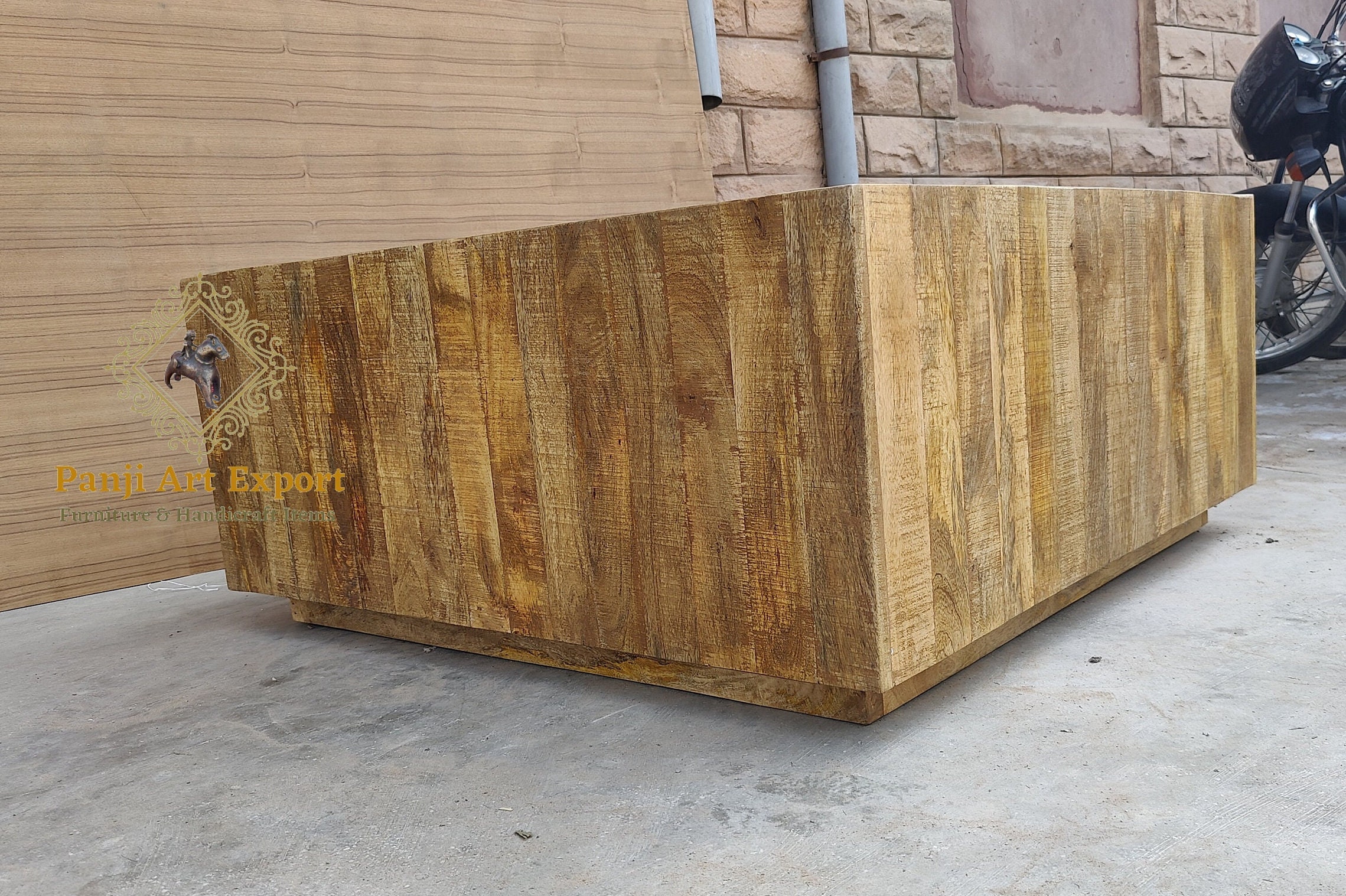 Wooden Coffee Table Wood Square Box Style Coffee Table - Etsy