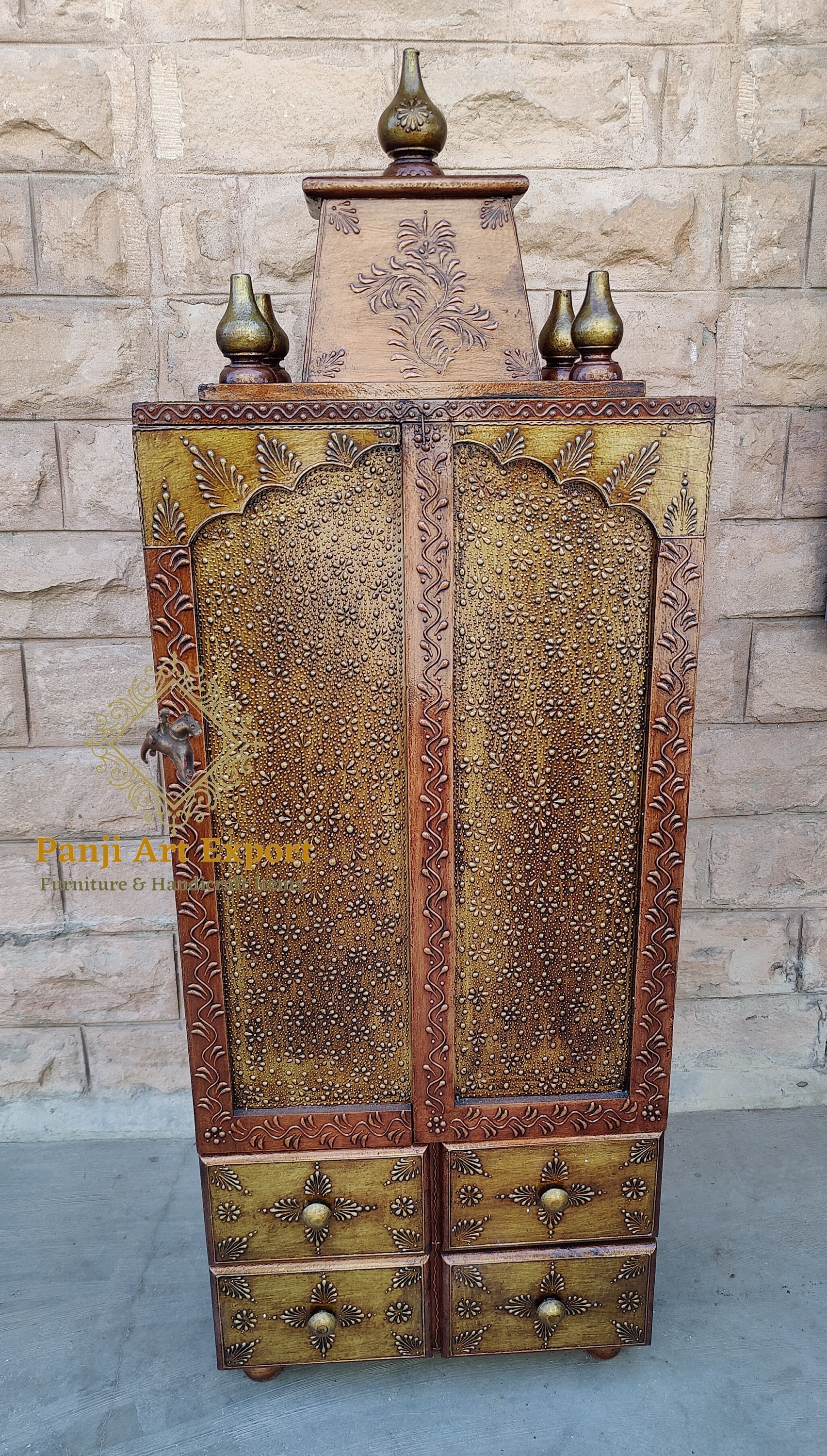 Wooden Temple Mandir Big Size Temple With 4 Drawers Beautiful - Etsy