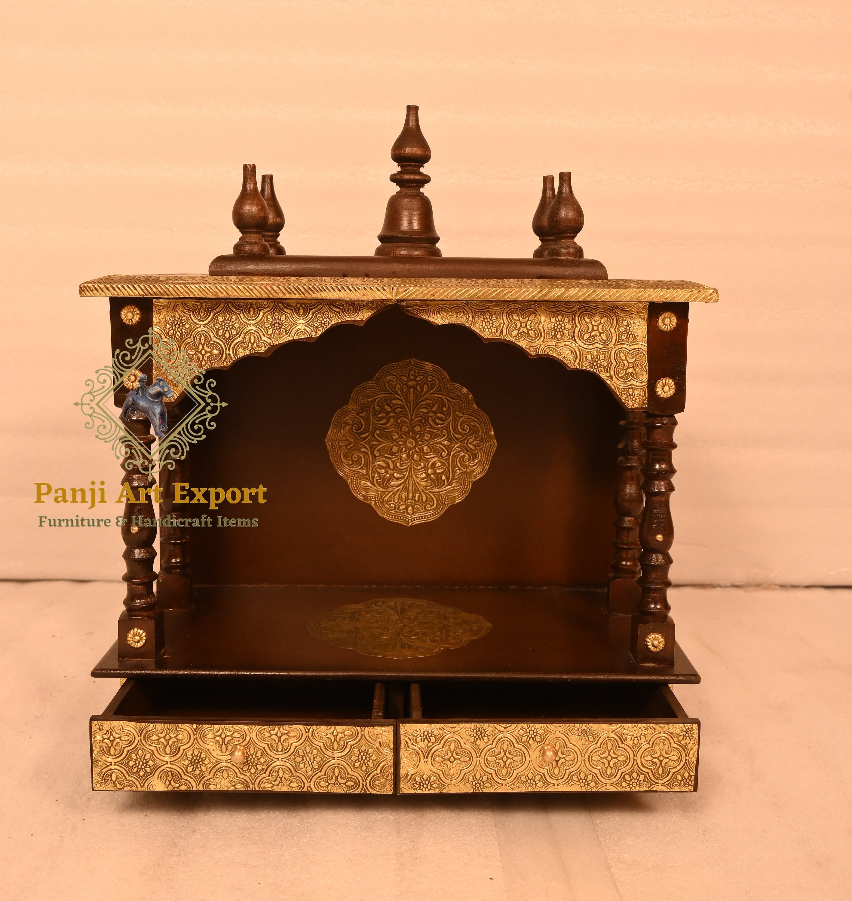 Wooden Temple Pooja Mandir Handcrafted Wall Hanging Mandir - Etsy