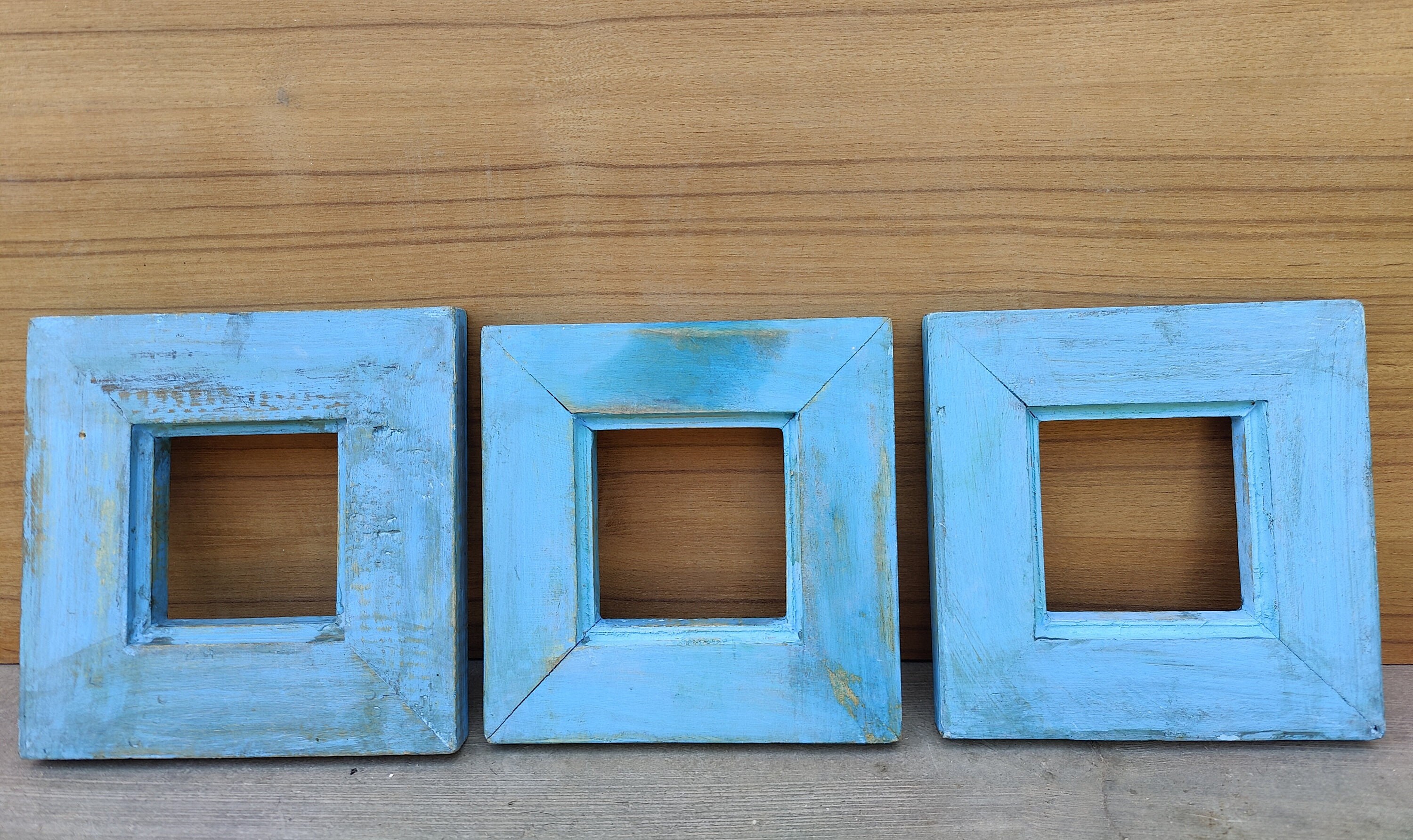 Wood Photo Frame Wood Hand Carved Photo Frame Rustic Look - Etsy