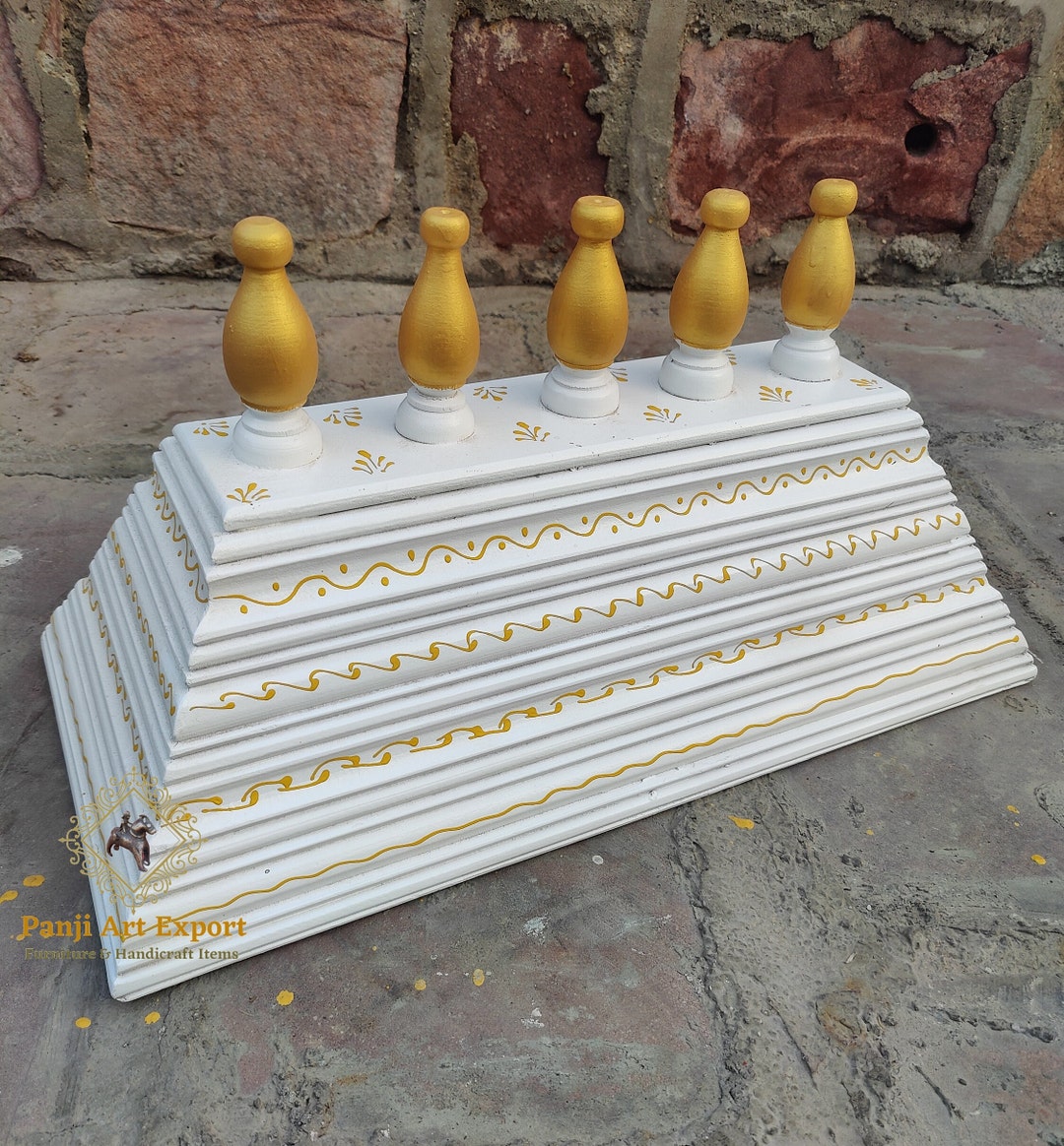 Embossed Wooden Temple Dome: South Indian Art Gopuram - Handcrafted ...