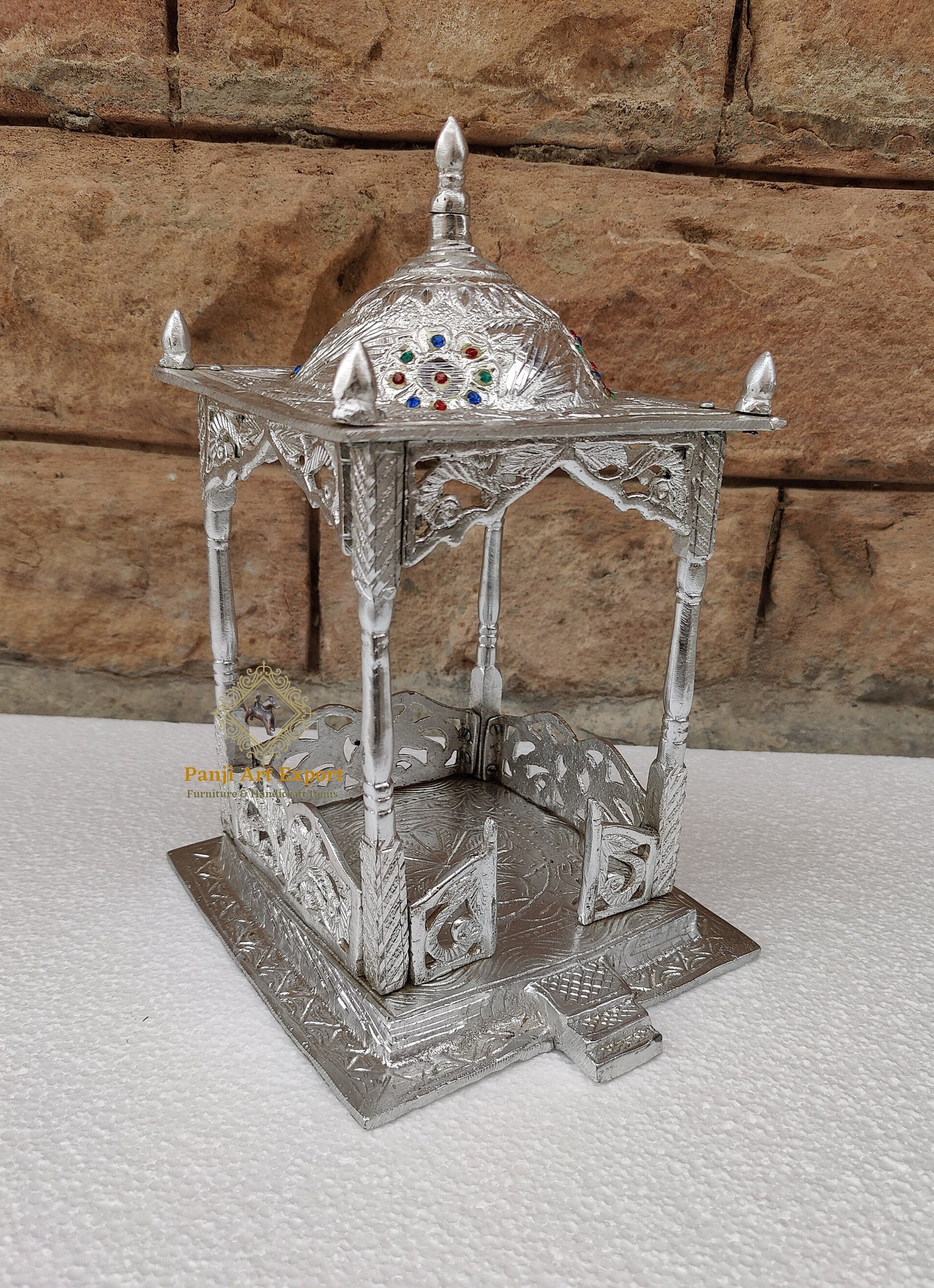 Aluminium Temple Mandir Handcrafted Hindu Pooja Ghar Mandap - Etsy