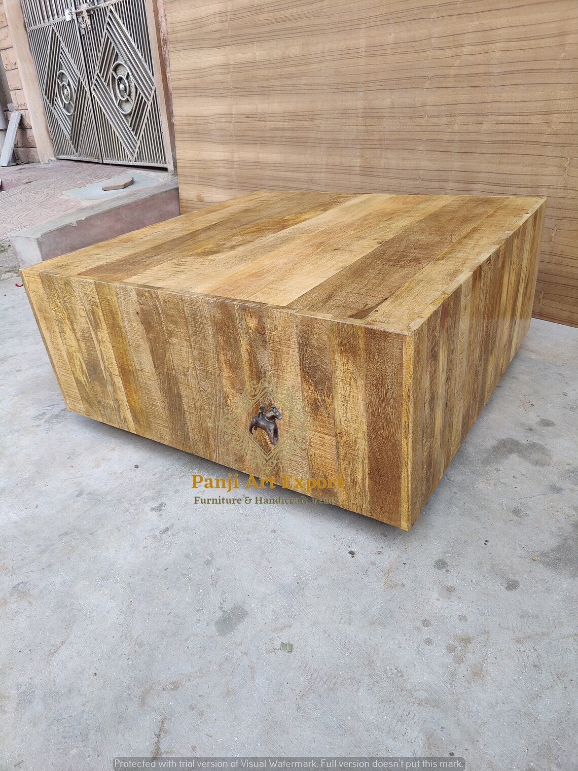 Wooden Coffee Table Wood Square Box Style Coffee Table - Etsy