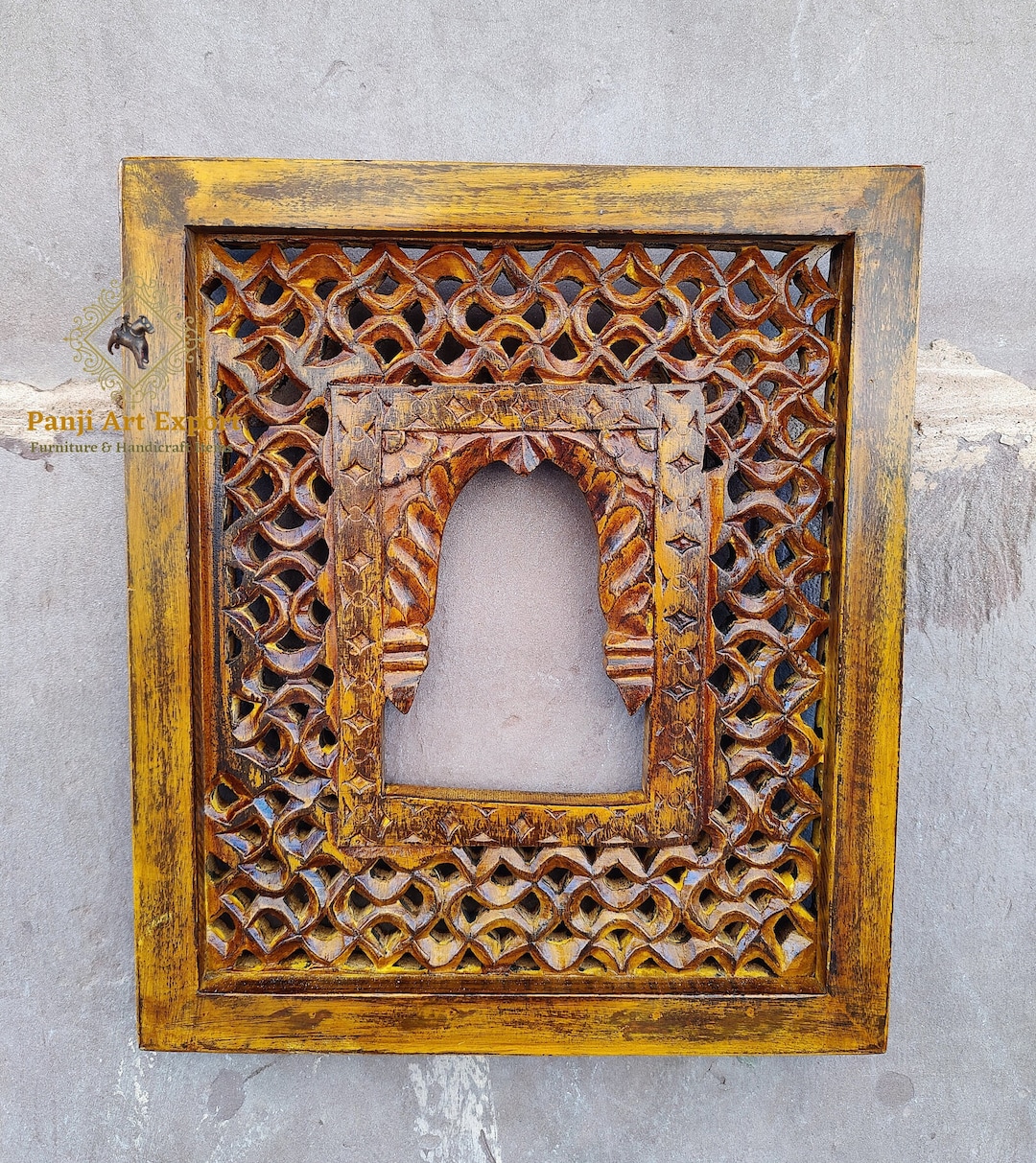 Wooden Frame Curved Frame Antique Photo Frame Vintage Wood Hand Carved ...