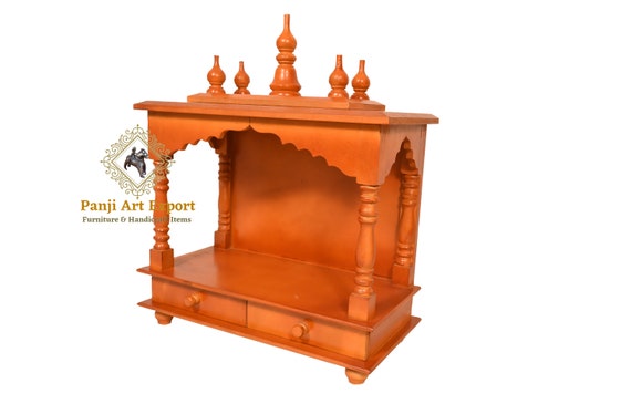 Wooden Temple Wall Mount Mandir Handcrafted Wall Hanging - Etsy