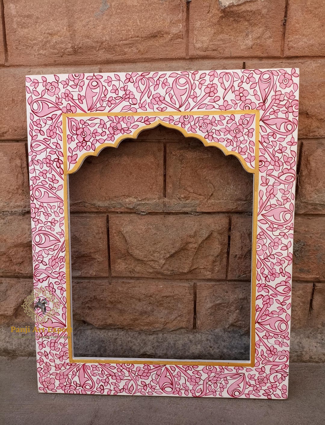 Hand Painted Flower Photo Frame: Indian Boho Decor Art - Etsy