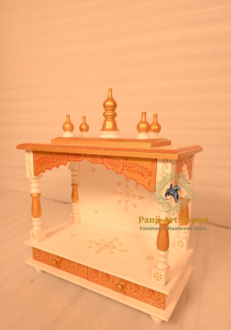 Wooden Temple Pooja Room Mandir Handcrafted Wall Hanging - Etsy
