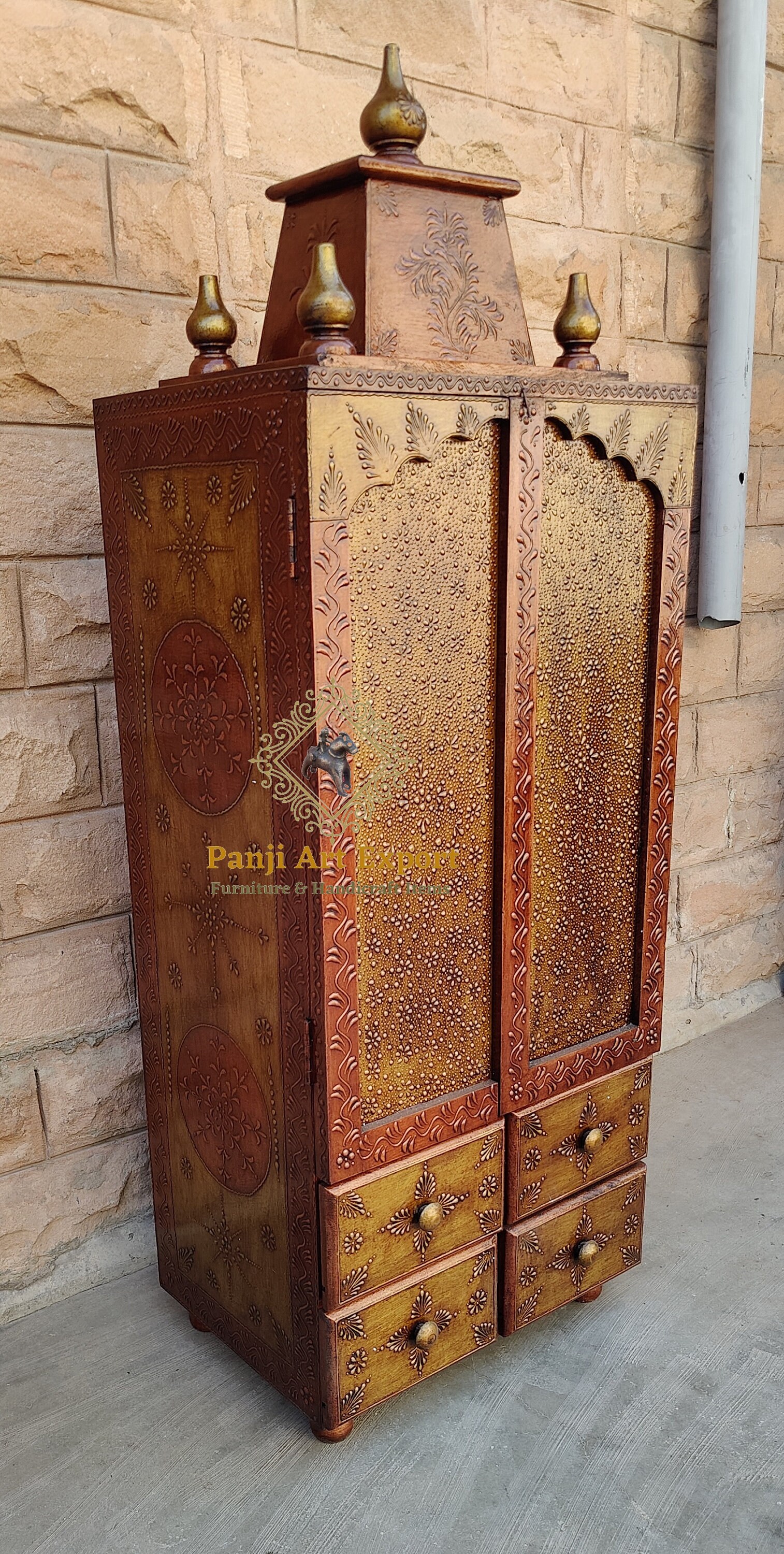 Wooden Temple Mandir Big Size Temple With 4 Drawers Beautiful - Etsy