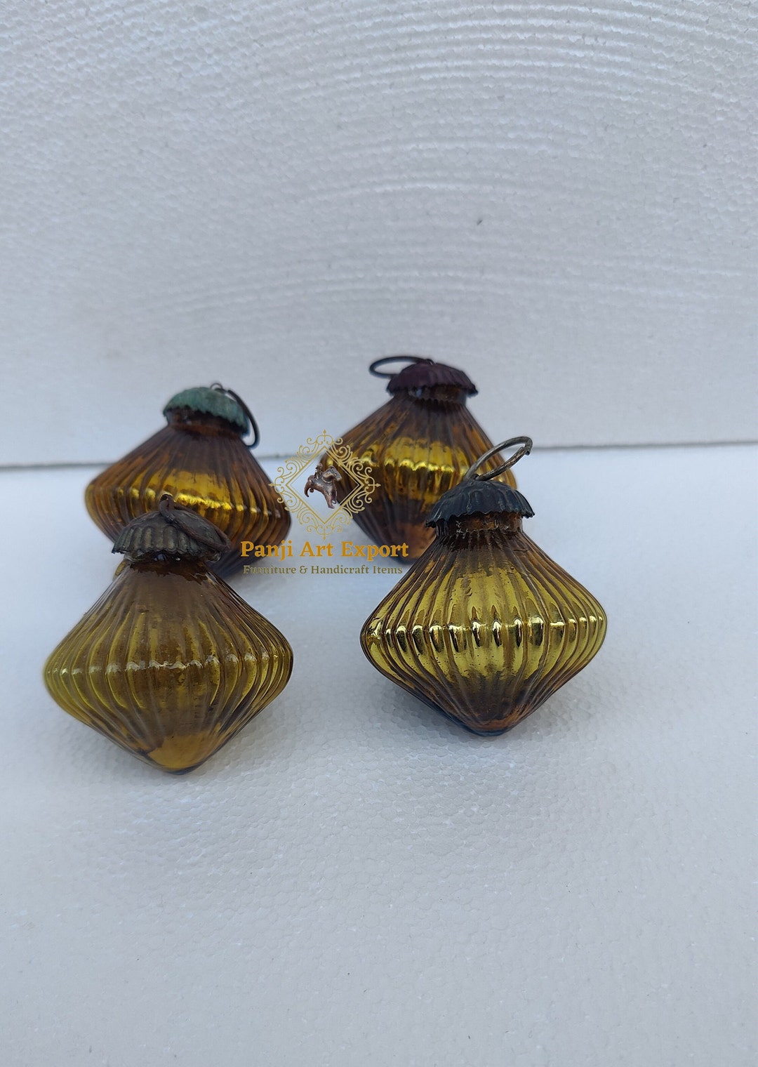 Kugel Glass Christmas Ornament Original Heavy Glass Heart Shape ...