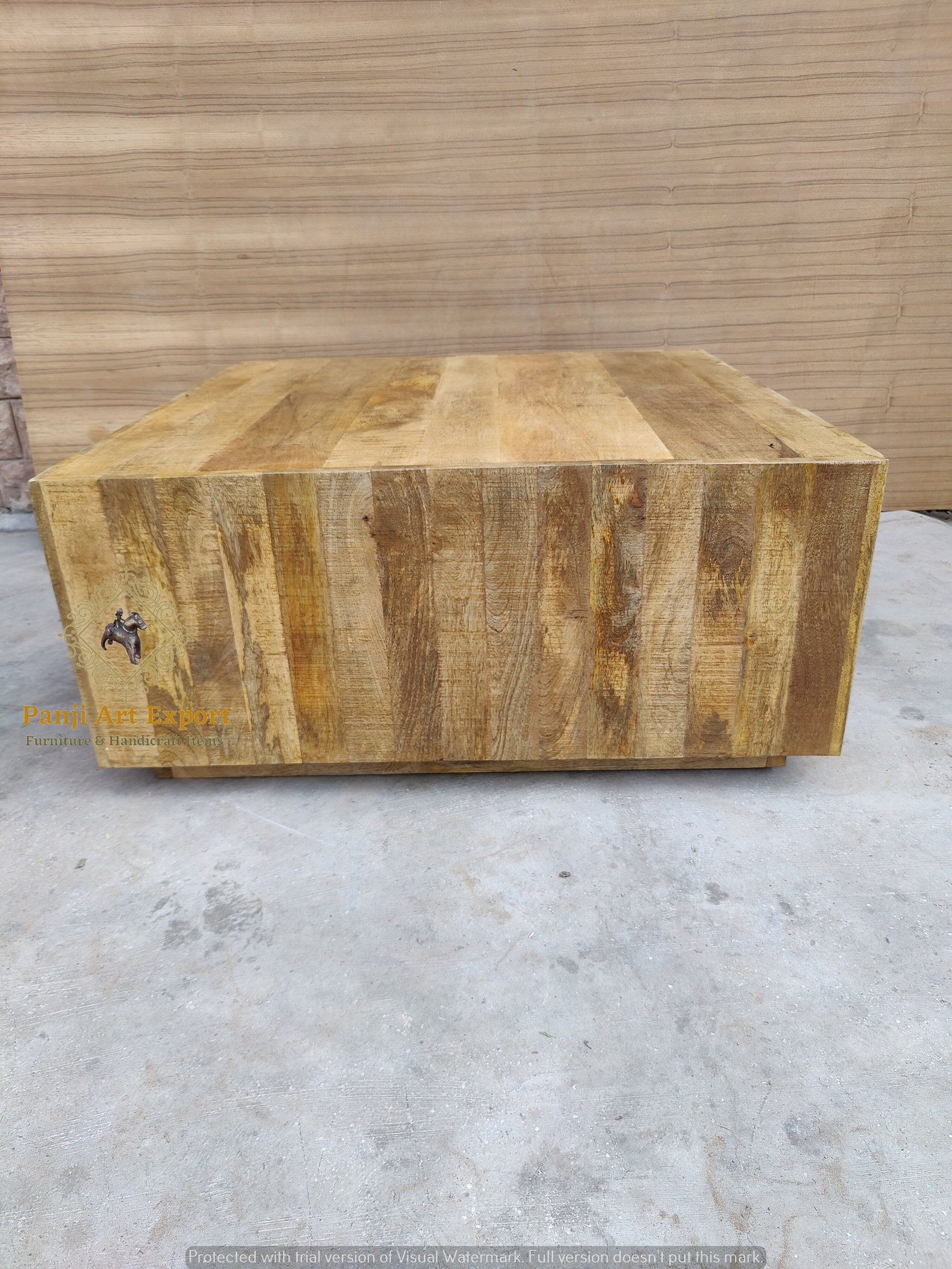 Wooden Coffee Table Wood Square Box Style Coffee Table - Etsy