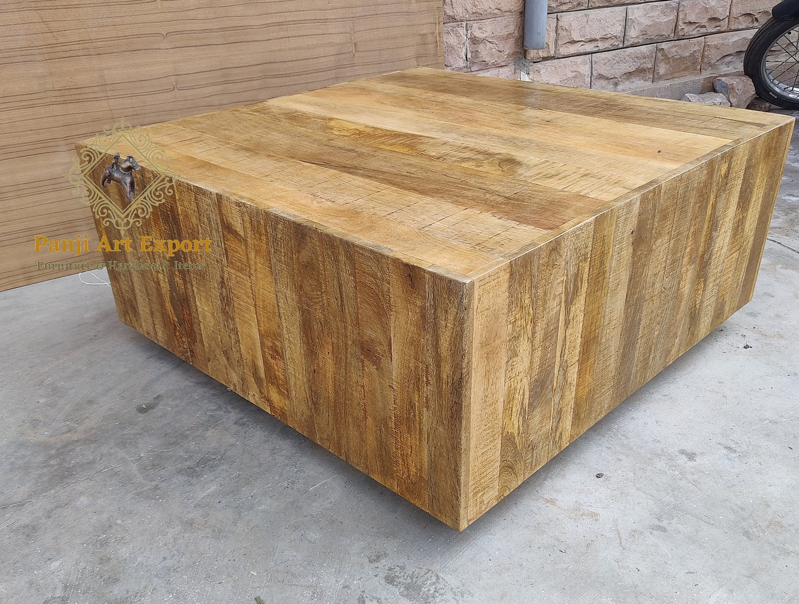 Wooden Coffee Table Wood Square Box Style Coffee Table - Etsy