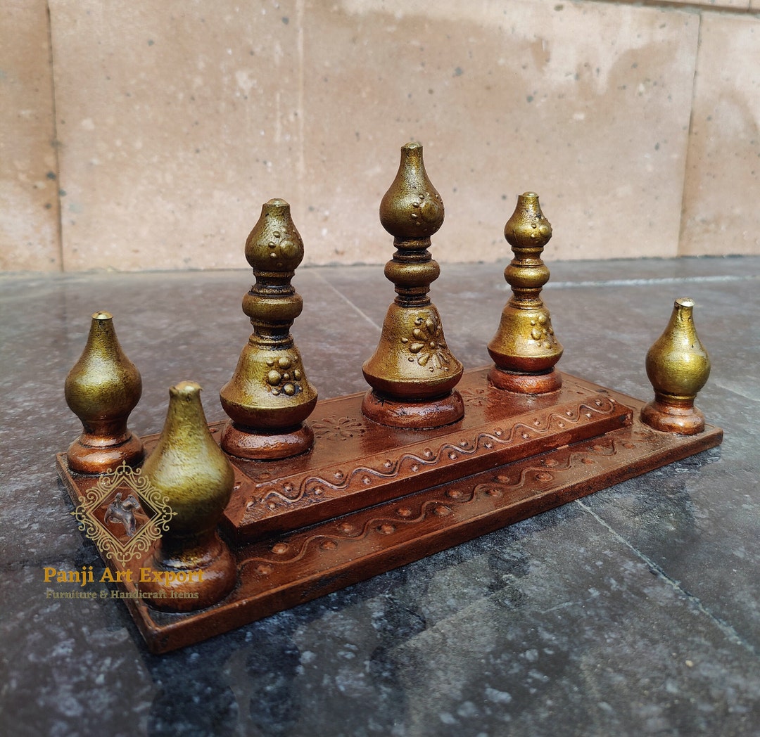 Handcrafted Wooden Temple Mandir Top: Indian Art Home Decor - Etsy