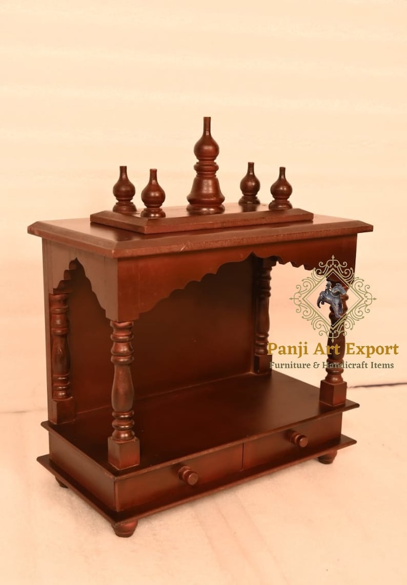 Wooden Temple Wall Mount Mandir Handcrafted Wall Hanging - Etsy