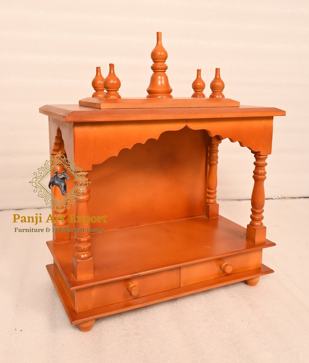 Wooden Temple Wall Mount Mandir Handcrafted Wall Hanging Mandir Pooja ...