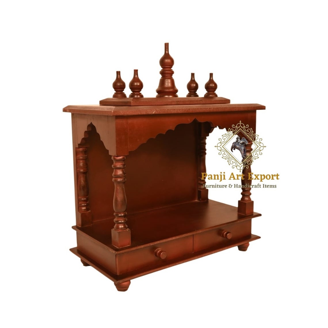 Wooden Temple Wall Mount Mandir Handcrafted Wall Hanging - Etsy