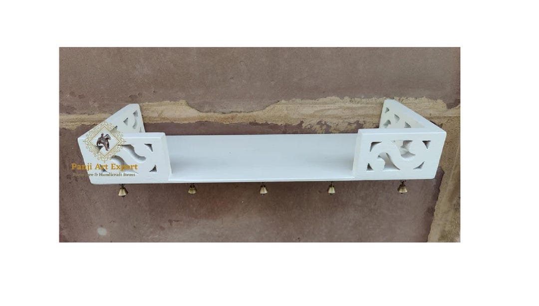 Handcrafted Wooden Temple Shelf: Wall Mounted Pooja Ghar Mandap - Etsy