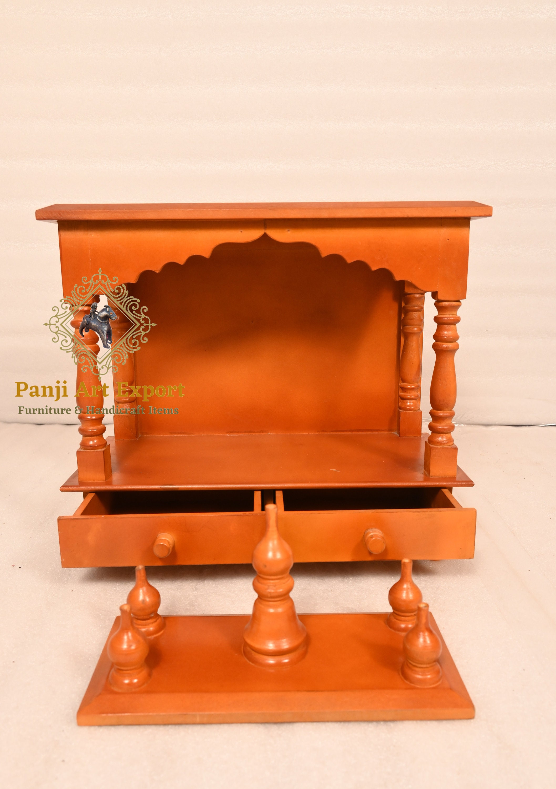 Wooden Temple Wall Mount Mandir Handcrafted Wall Hanging - Etsy