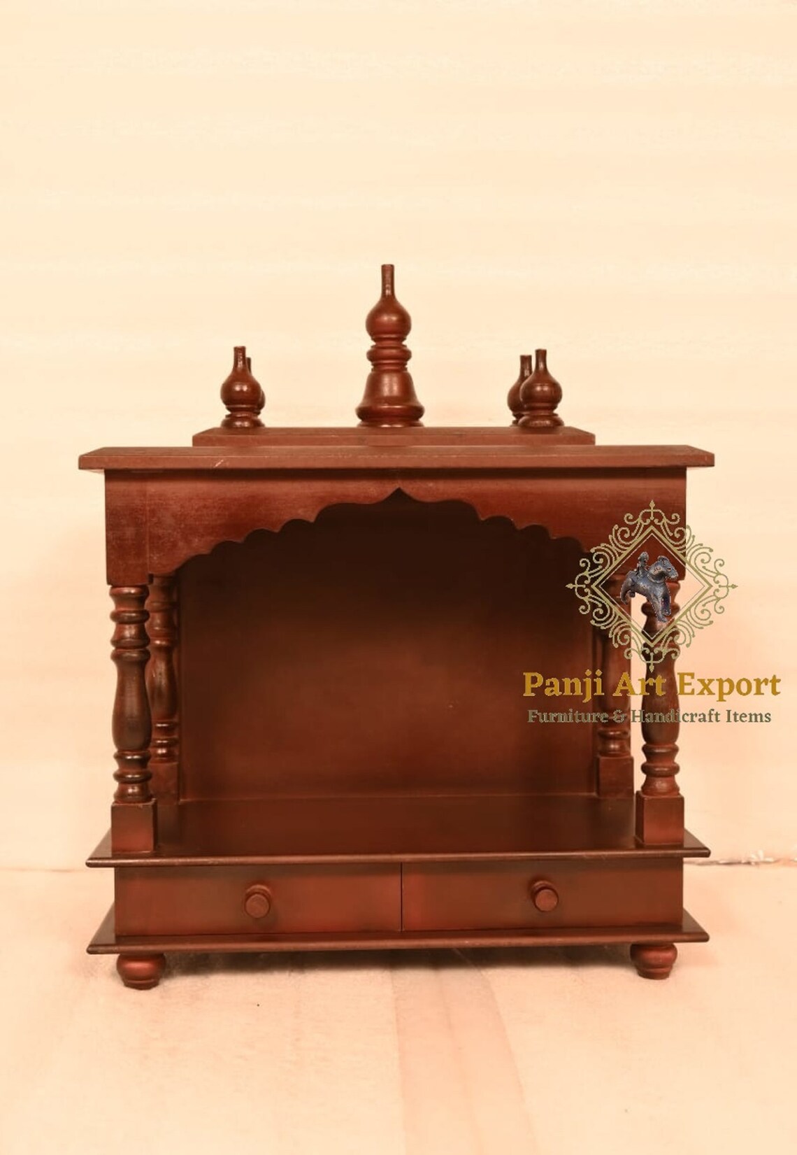 Wooden Temple Wall Mount Mandir Handcrafted Wall Hanging - Etsy