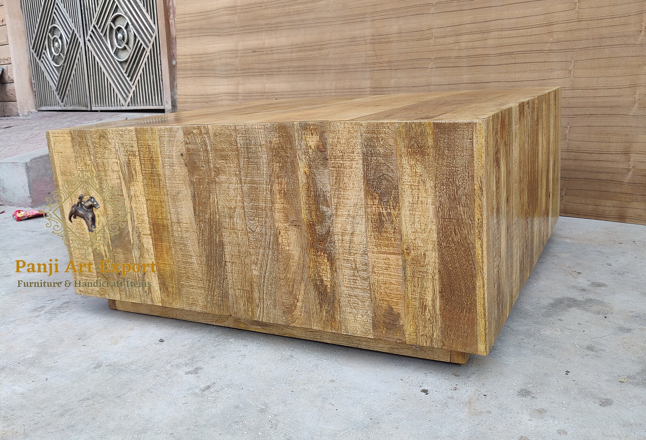 Wooden Coffee Table Wood Square Box Style Coffee Table - Etsy