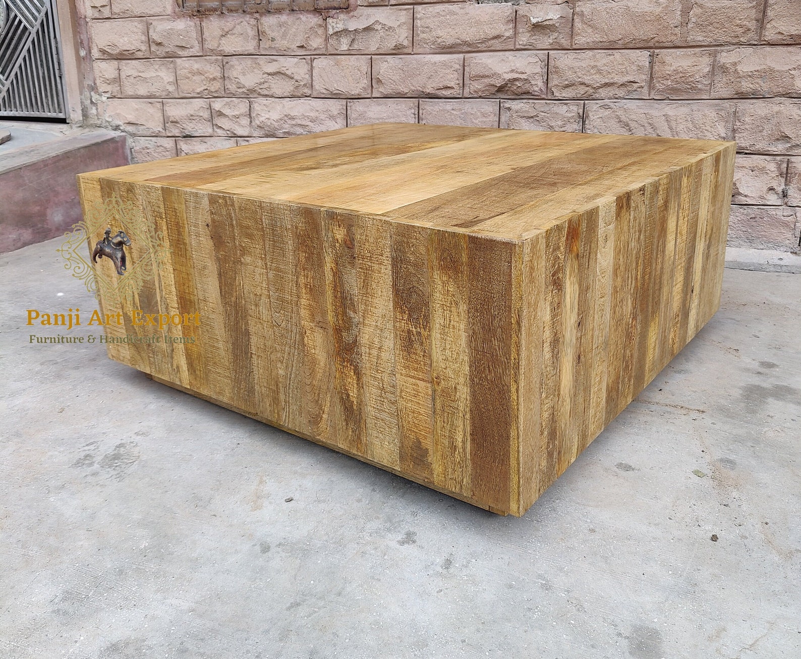 Wooden Coffee Table Wood Square Box Style Coffee Table - Etsy