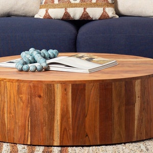Wooden Gamla Coffee Table Natural Finish Coffee Table Solid Wooden ...
